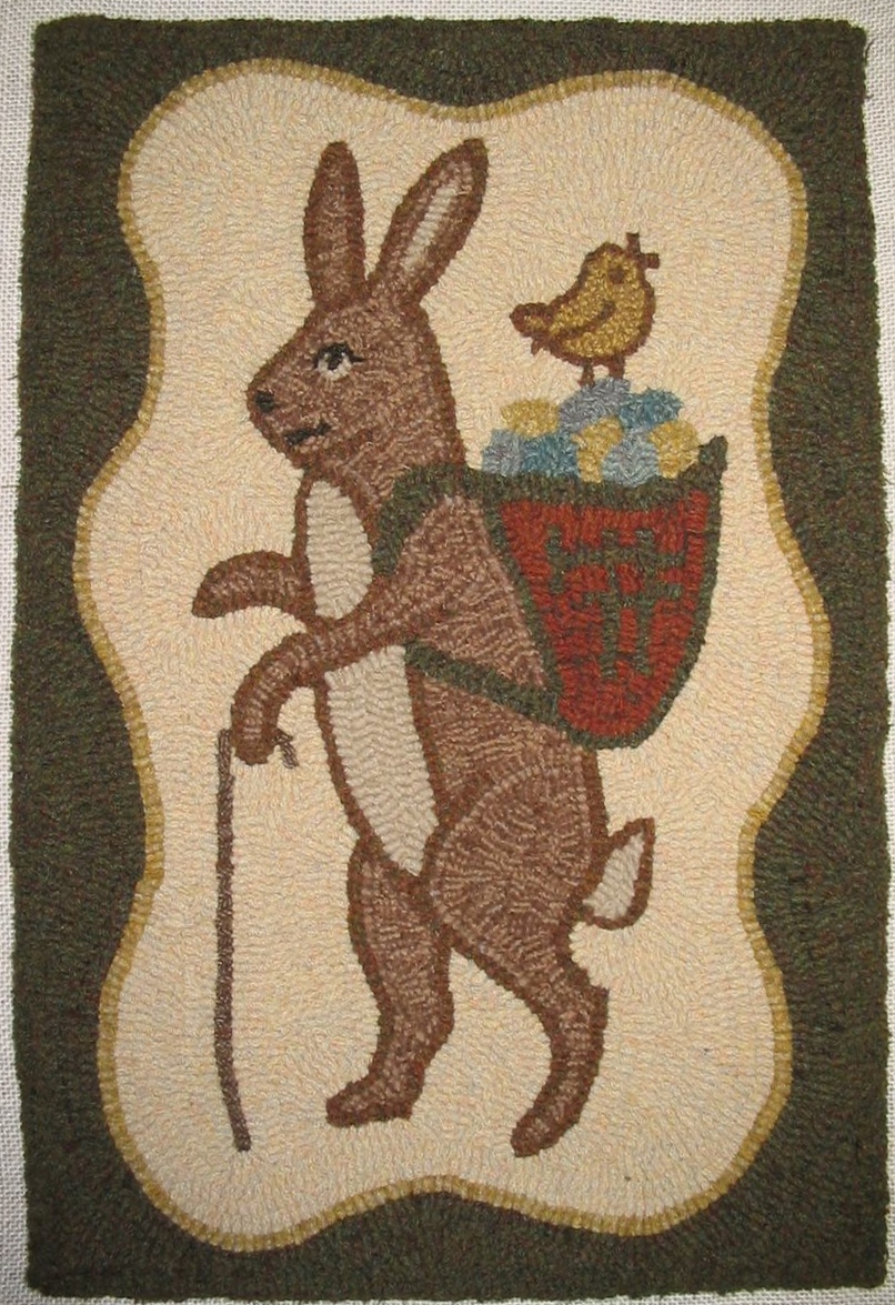 Kris Miller from Spruce Ridge Studios: Rug Of The Day - Vagabond Rabbit