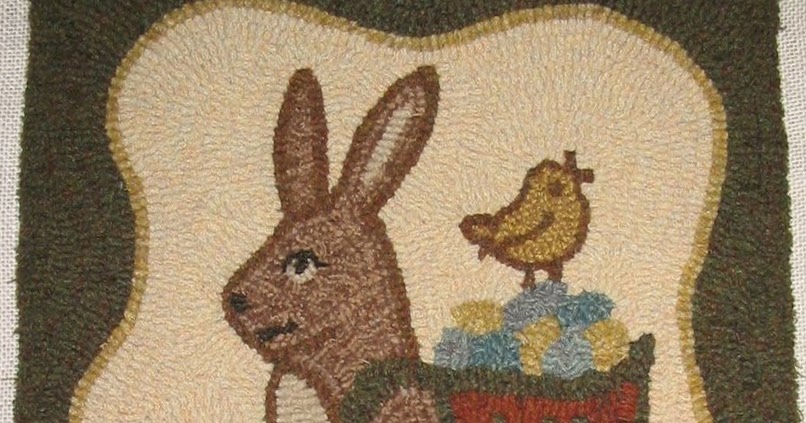 Kris Miller from Spruce Ridge Studios: Rug Of The Day - Vagabond Rabbit