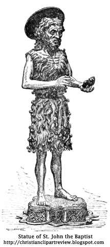 A statue of St. John the baptist | Christian Clip Art Review