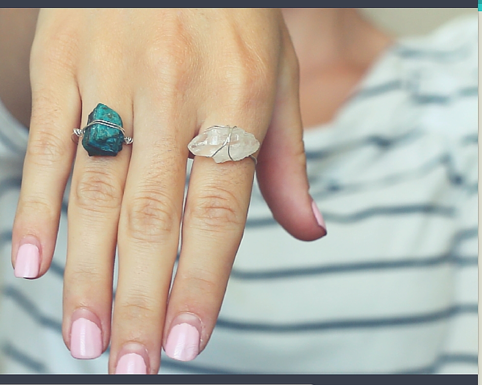 DIY: Stone Rings ~ Flower Crown