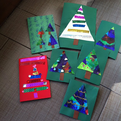 Mama Pea Pod: {Two Christmas Cards Preschool Kids and Toddlers Can Make}