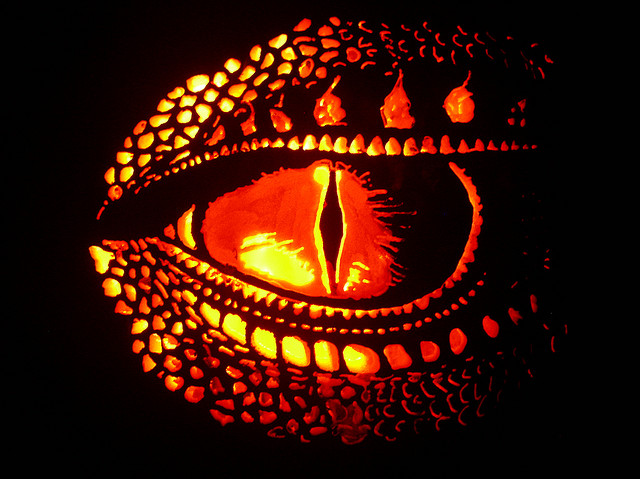 Dragons: Dragon Pumpkin Carvings.