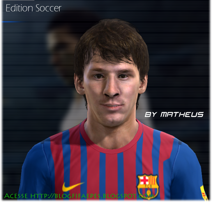 Edition Soccer | Tudo para PES 2013 e FIFA 13: PES 2012: Face do Messi ...