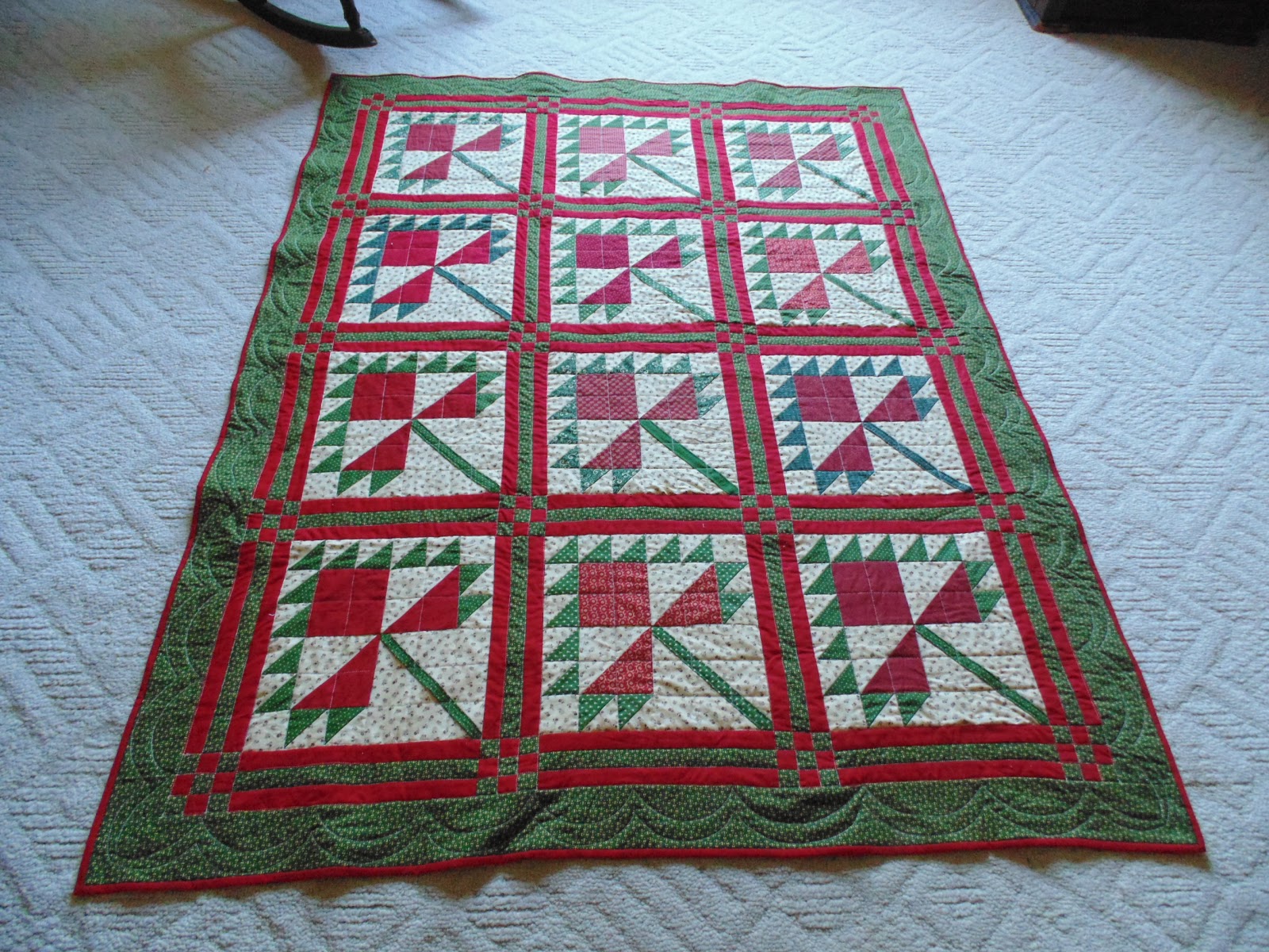 Treadlestitches: Red Red Binding