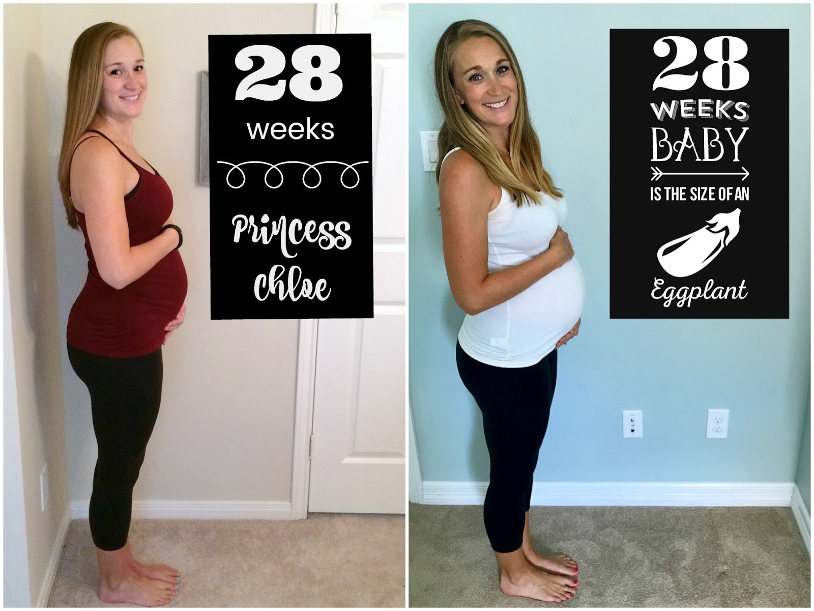 28 Week Bumpdate: Compare and Contrast - Amy's Balancing Act