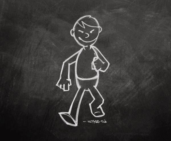 Stunning Chalkboard Character Animation By EyeBelieve | CGfrog