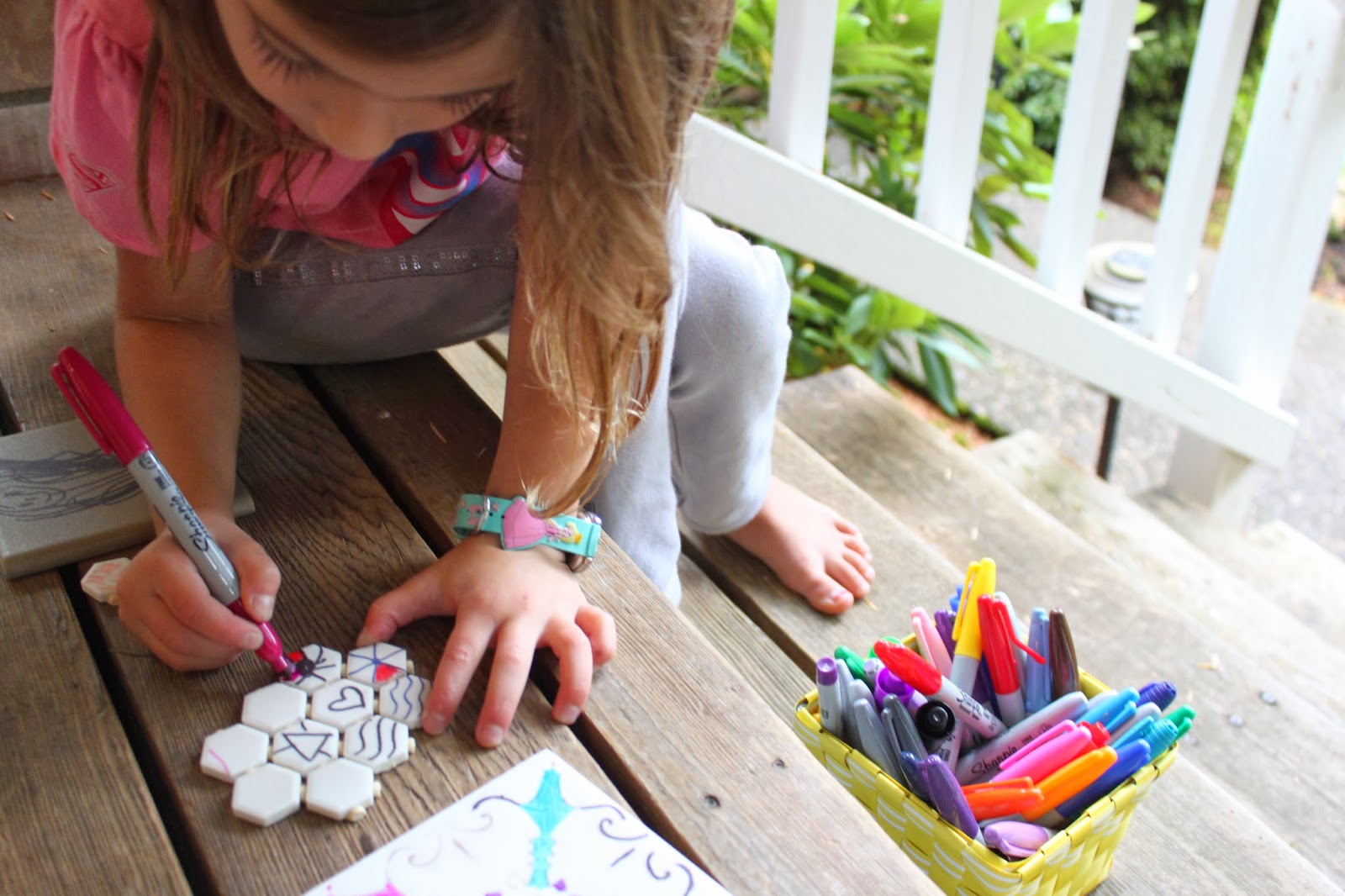 Green Owl Art: Tile Art