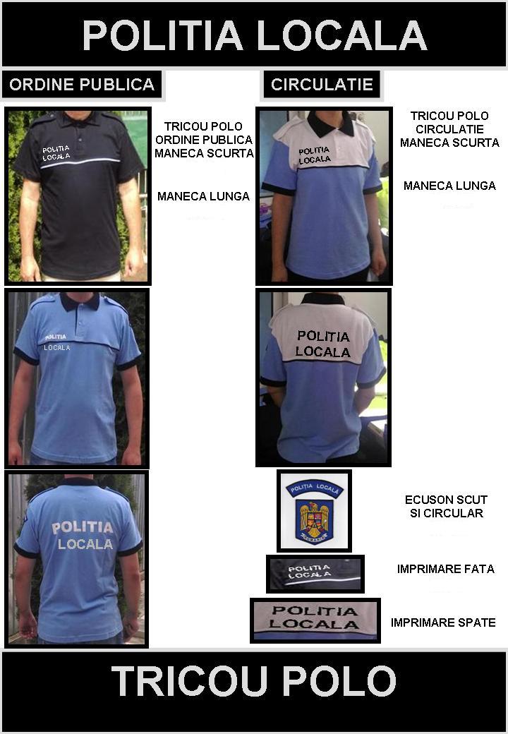 UNIFORME SI ECHIPAMENTE POLITIA LOCALA: IMBRACAMINTE