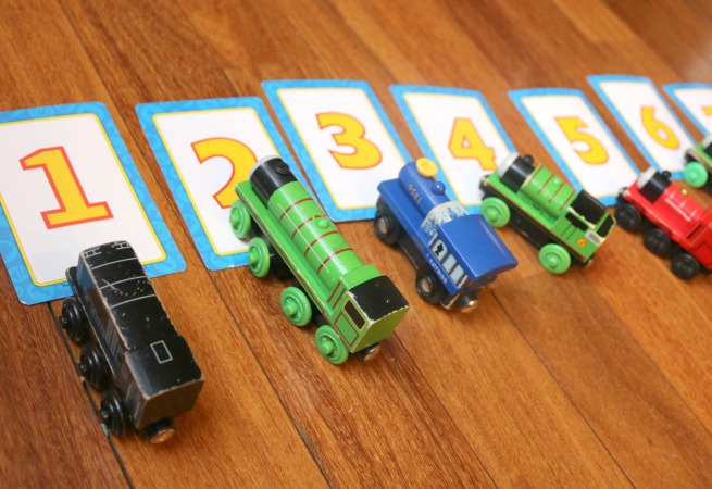 Counting Trains Preschool Math Activity | School Time Snippets