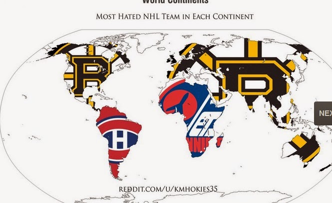 Map of the Week: Sports Hate Maps