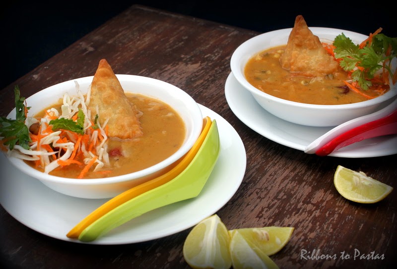 Samusa Thouk - A Burmese Street Food - Ribbons to Pastas