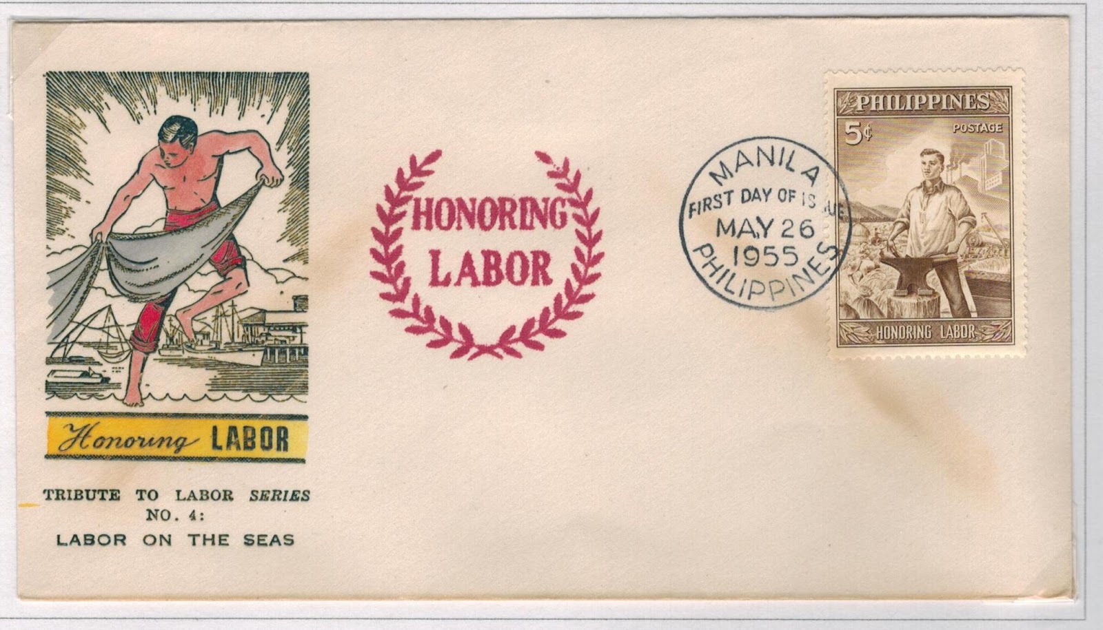 Philippine Republic Stamps : 1955 Labor-Management Conference