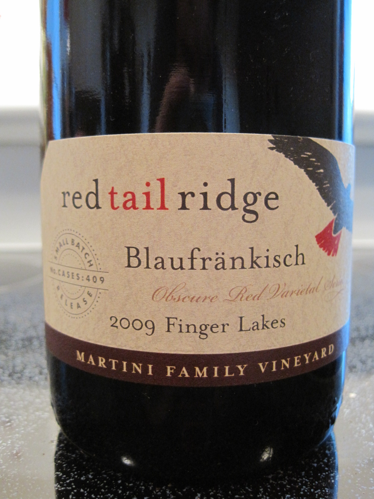 Beau's Barrel Room: Finger Lakes Wine: Red Tail Ridge Whites and Reds