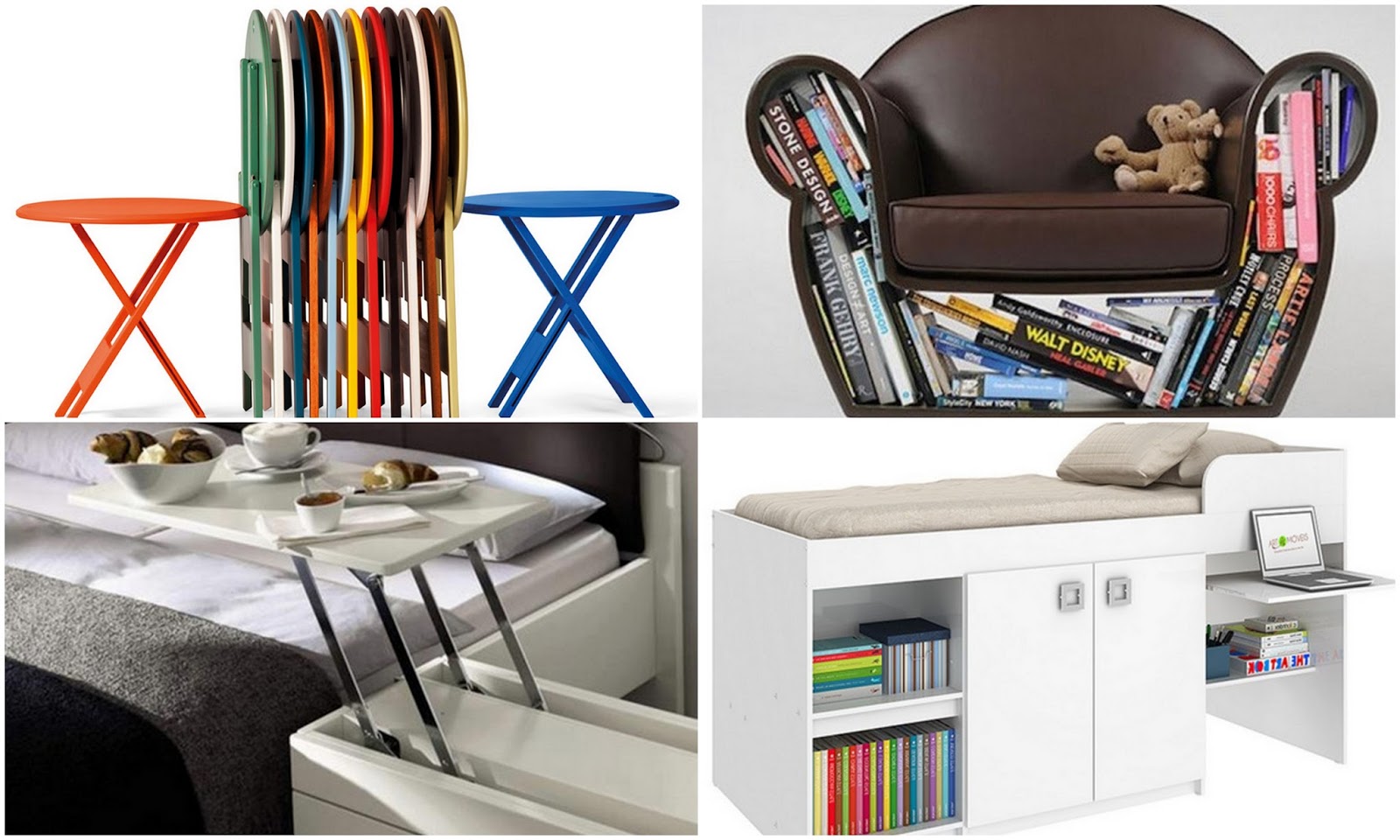 PARA OTIMIZAR O ESPAÇO: MÓVEIS MULTIFUNCIONAIS — SEM QUASES