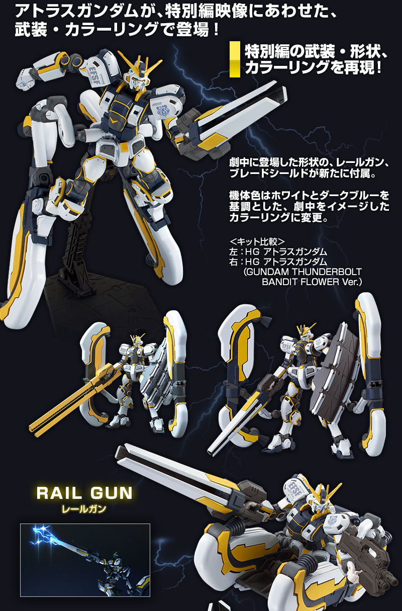 P-Bandai: HG 1/144 Atlas Gundam (GUNDAM THUNDERBOLT BANDIT FLOWER Ver ...