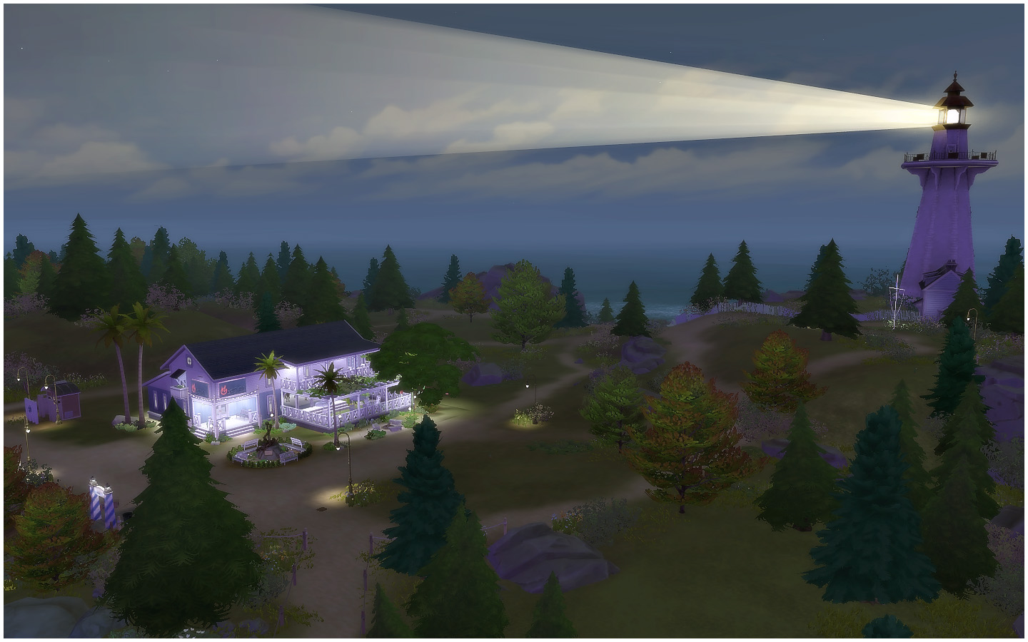 Island Lighthouse - Nightclub - The Sims 4 - Via Sims