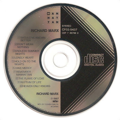 The First Pressing CD Collection: Richard Marx - Richard Marx