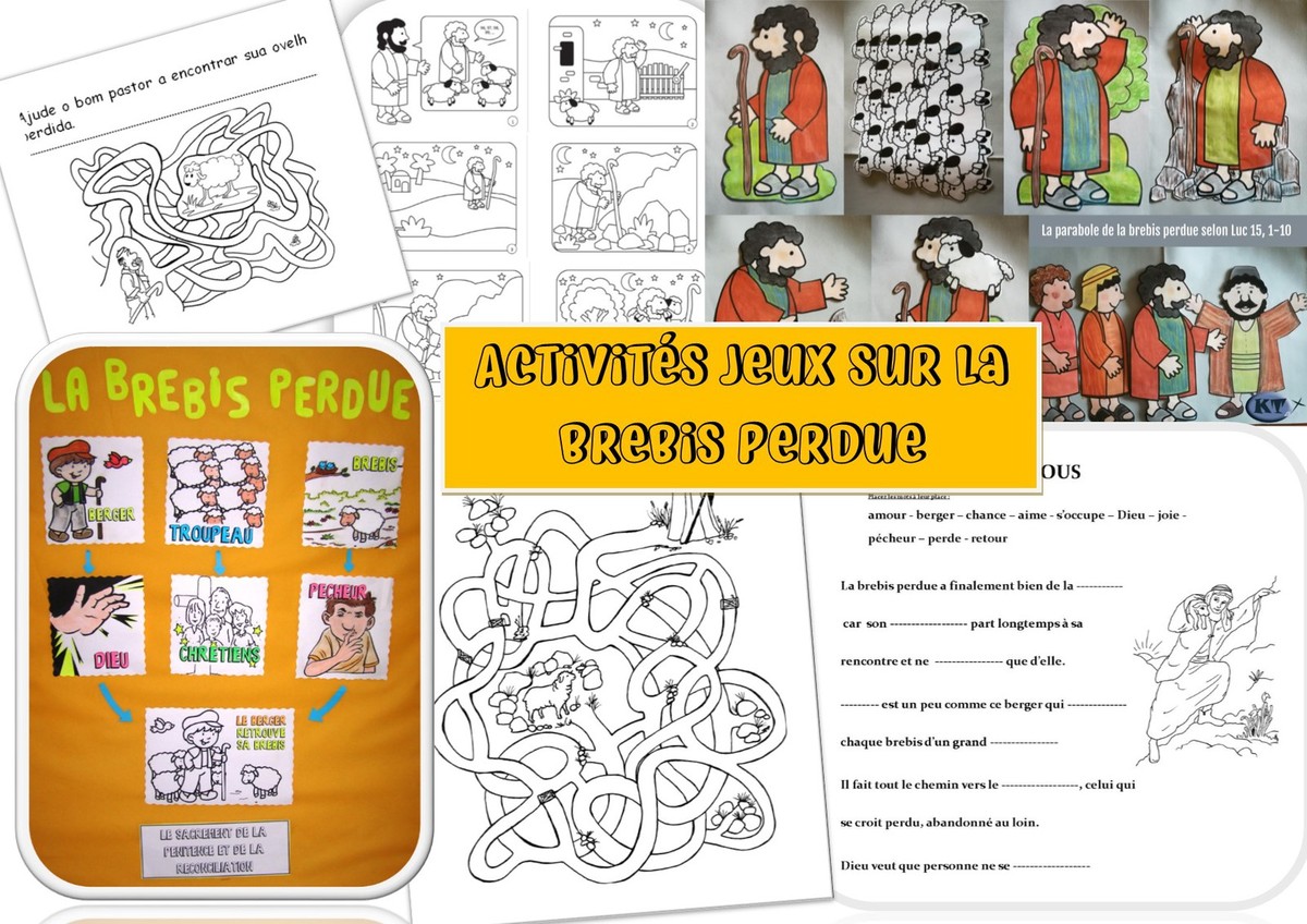Activités jeux sur la parabole de la Brebis perdue