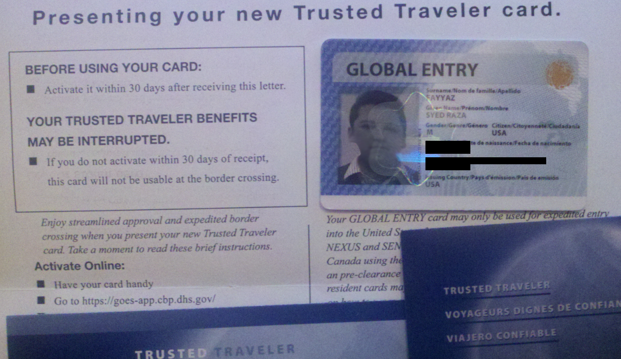 Reduce Time at Airports via Global Entry ~ Bottom Line with Raza Fayyaz