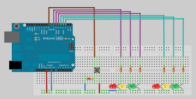 Ramón González: Semáforo con Arduino Uno