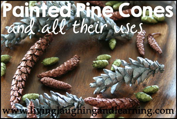 Living, Laughing, and Learning: Painted Pine Cones & All Their Uses