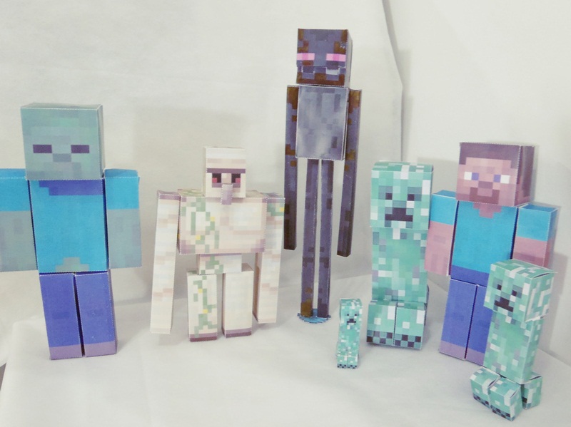 Paper Minecraft Dolls - How to Do Step by Step - My Best Partys