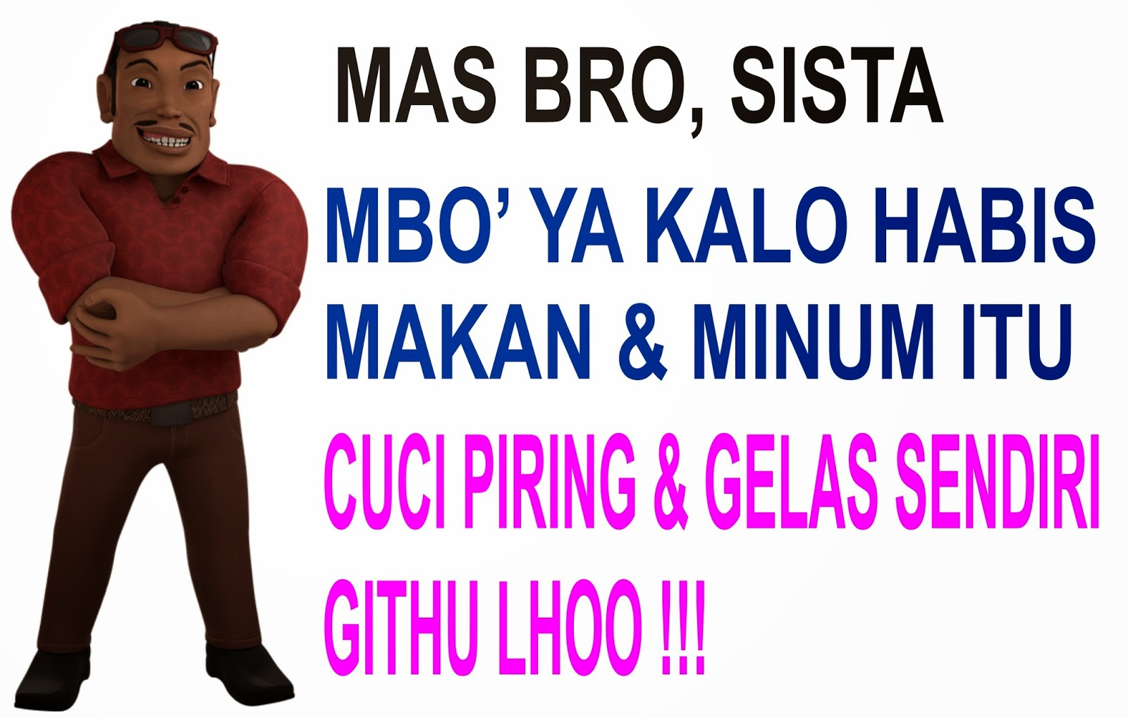 PERCETAKAN LUTHFI GRAFIKA, Samarinda: Poster Cuci Piring Sendiri