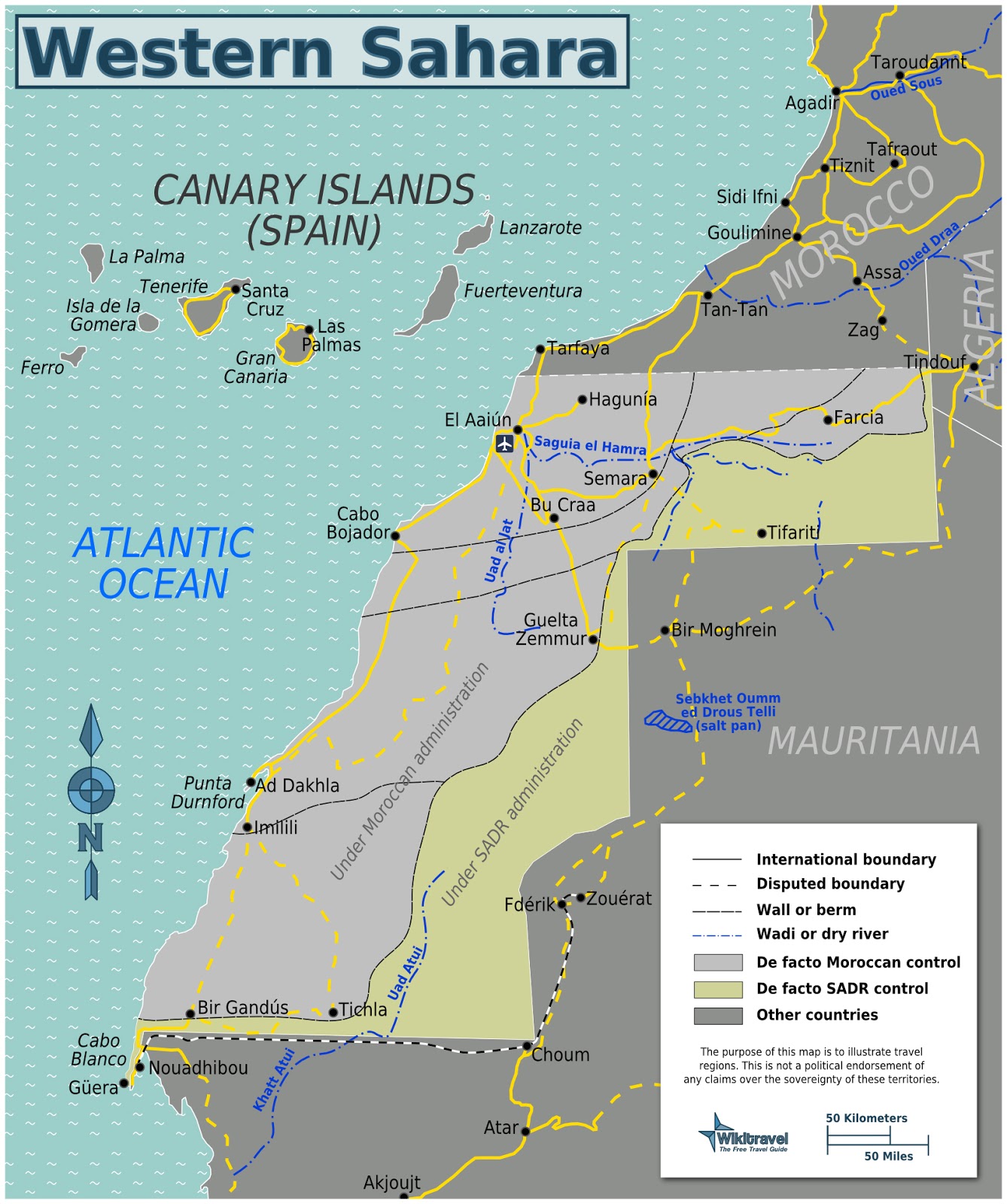 Sahara Ocidental | Mapas Geográficos de Sahara Ocidental - Enciclopédia ...