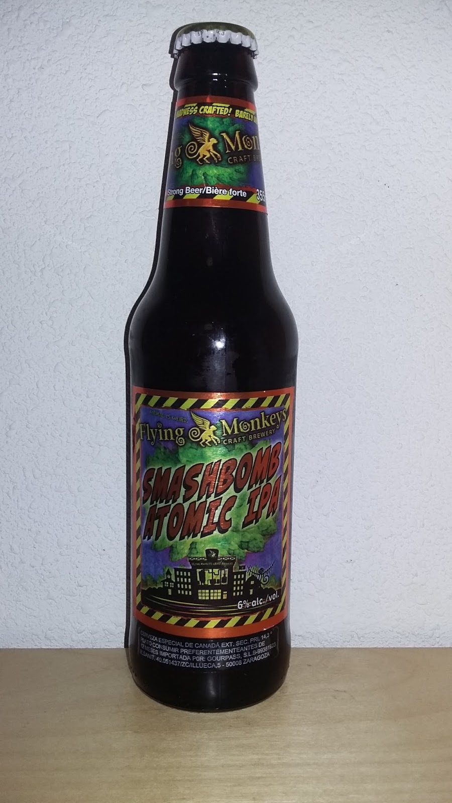 Coleccionando cervezas: Smashbomb Atomic IPA