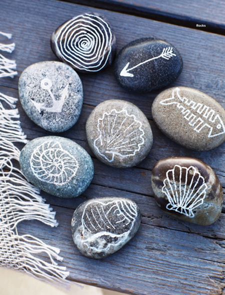 Decorate with pebbles