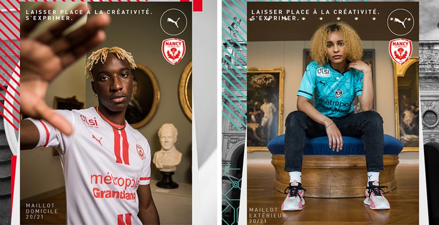 Nancy 20-21 Home & Away Kits Released - Made in France - Footy Headlines