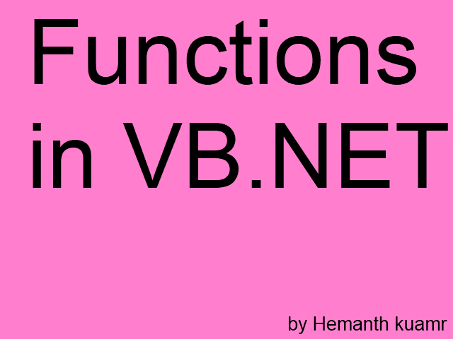 Visual Basic Dot Net Code: August 2012