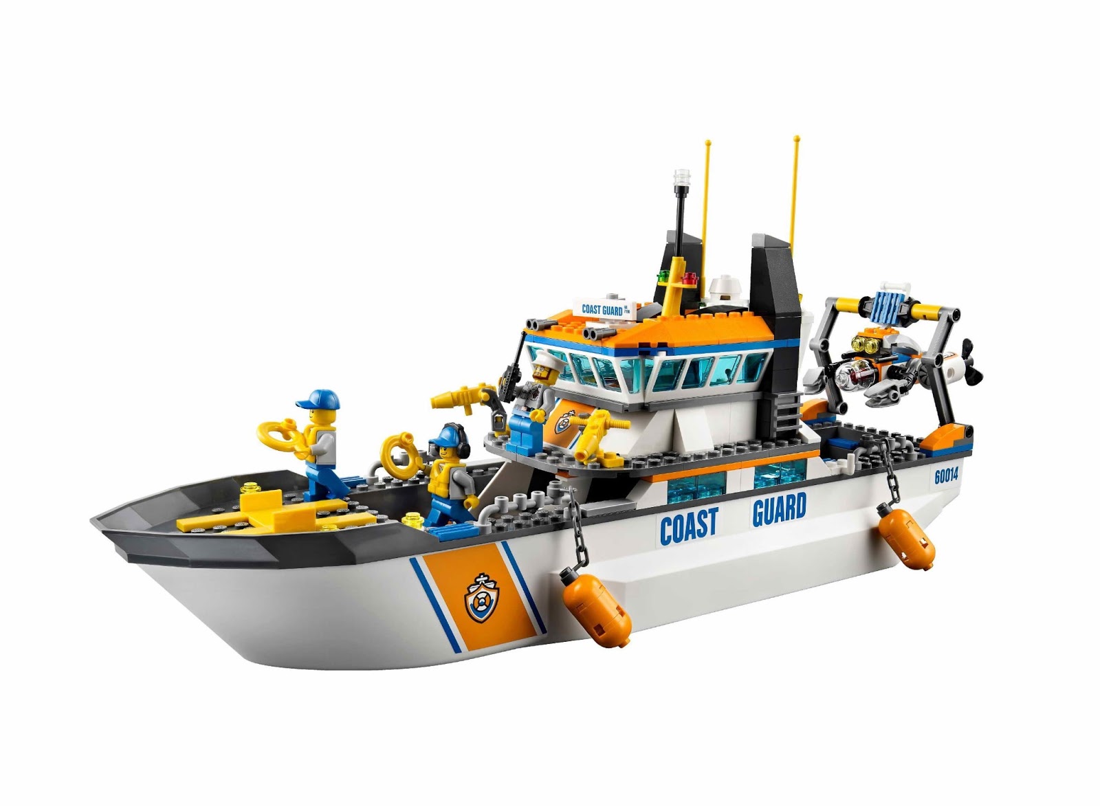 oneTWOBRICK.com: set database: LEGO 60014 coast guard patrol