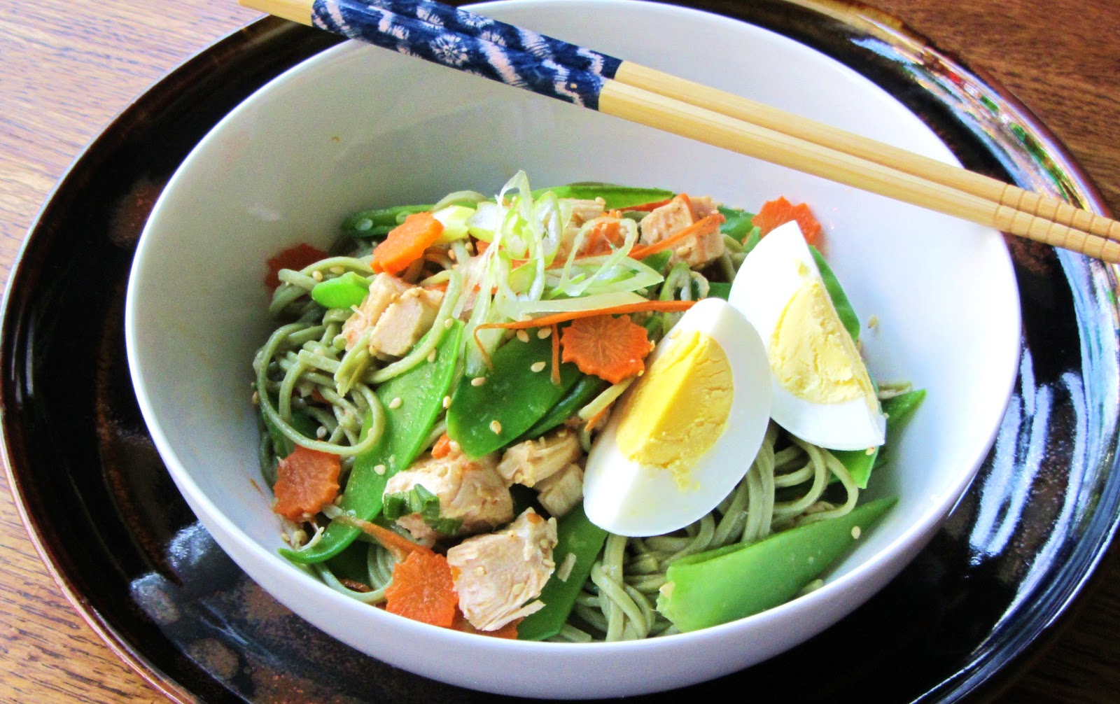 Let's eat......simple!: Green Tea Soba Noodle Salad with Sesame Soy ...