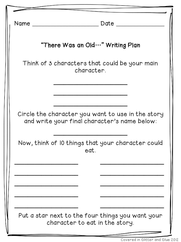 Covered in Glitter and Glue: There Was an Old Lady