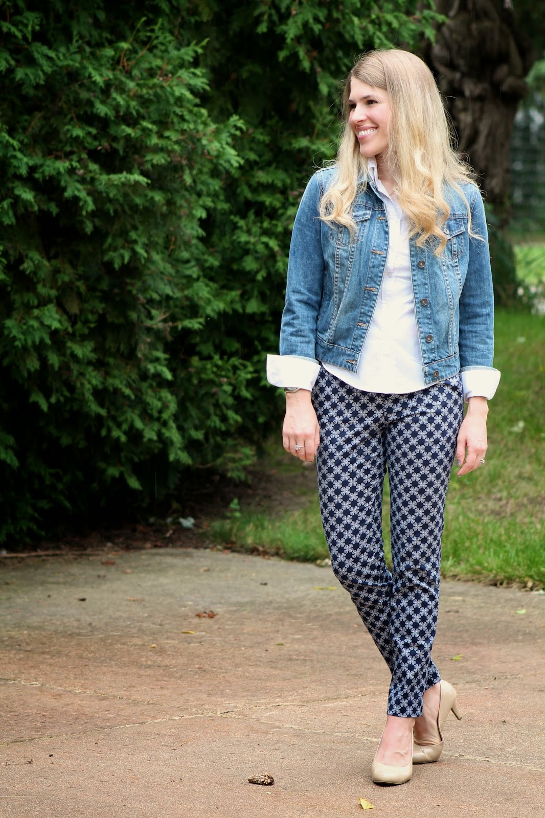 Confident Twosday: Denim Jacket and Printed Pants - I do deClaire