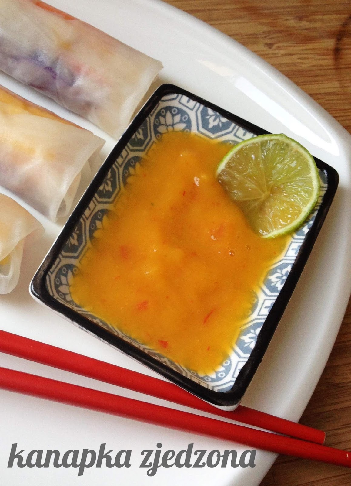 kanapka zjedzona: Sos chilli mango