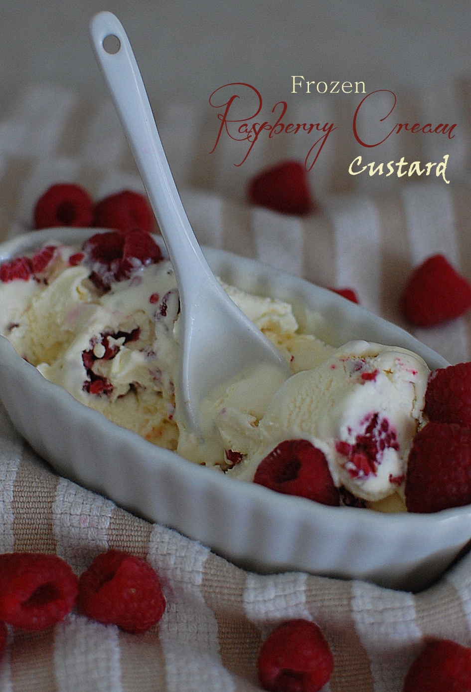 Food, Fun & Life: Frozen Raspberry Cream Custard