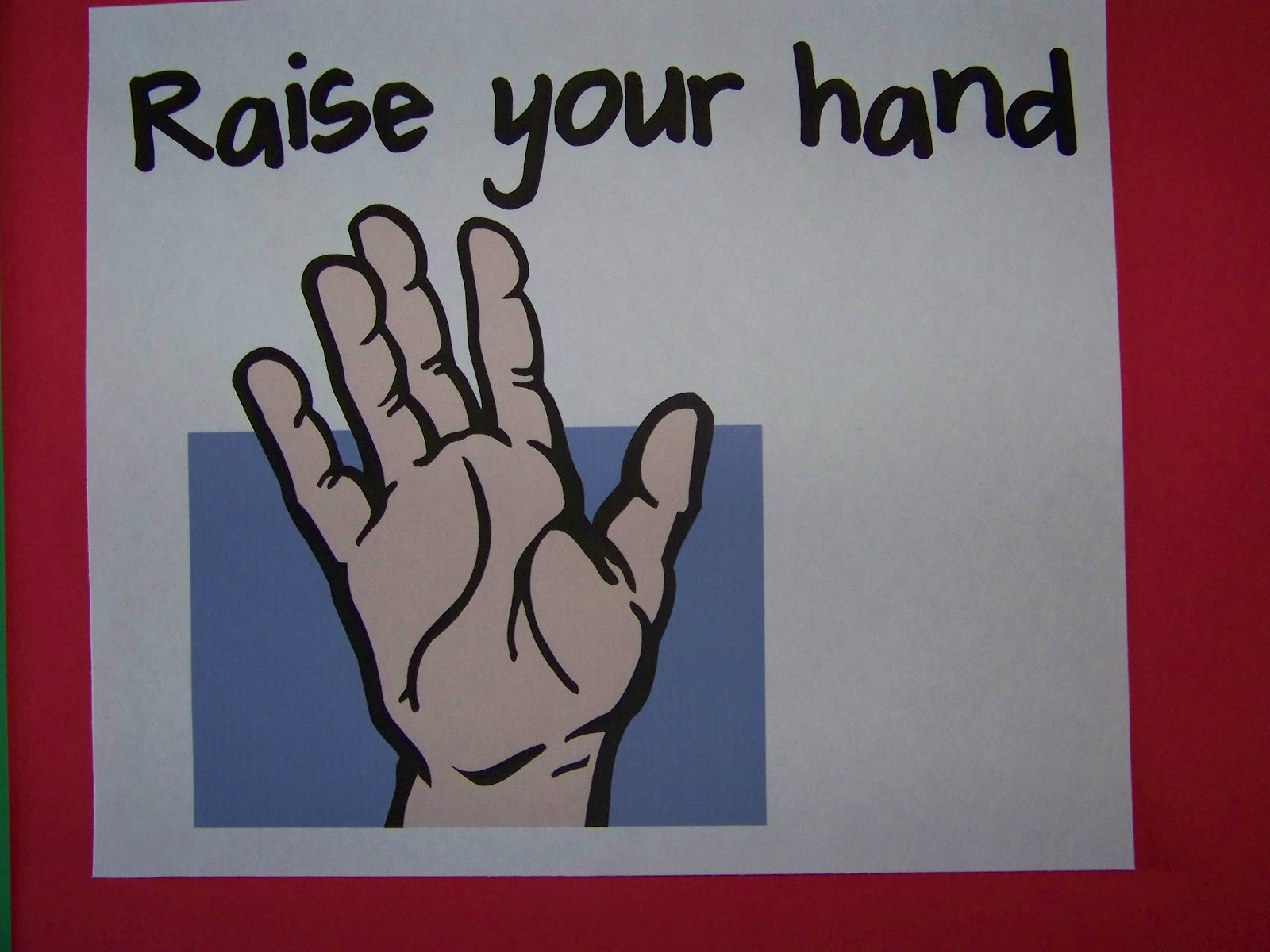 Teaching Special Kids: Monday Made It! Should I raise my hand?