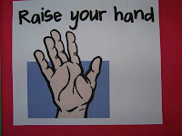 Teaching Special Kids: Monday Made It! Should I raise my hand?