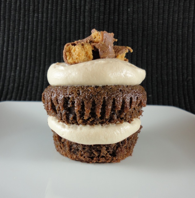 Eat Cake For Dinner: Chocolate Cupcakes with Peanut Butter Mousse