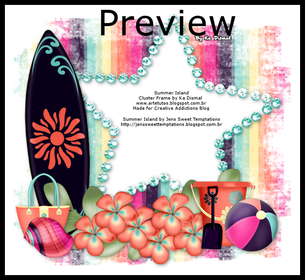 Art e Tutos: Summer Clusters Frames (FTU)