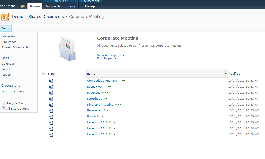 SharePoint TidBits: Document Sets with SharePoint 2010 Online - Office 365