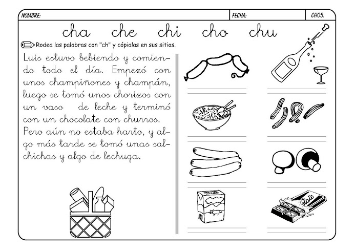 "Educadora de Ilusiones": fonema Ch