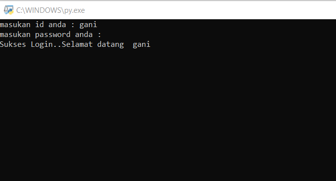 Gan~San: Python : Input password pada Python dengan getpass()