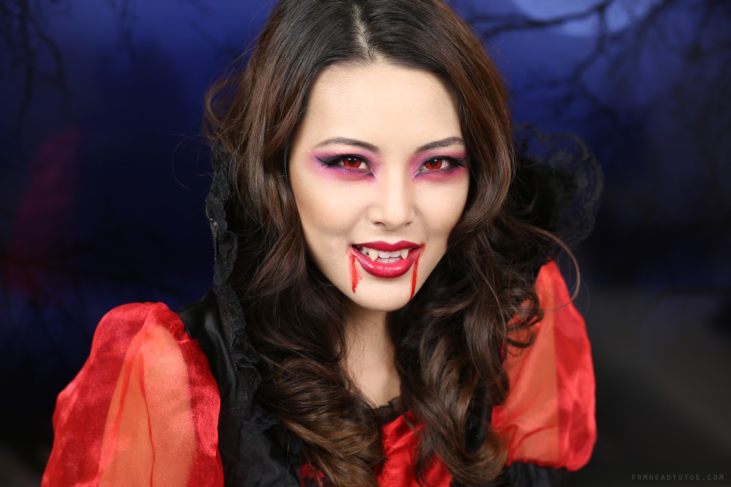 TUTORIAL: Sexy Vampire Makeup | Halloween 2013 - From Head To Toe