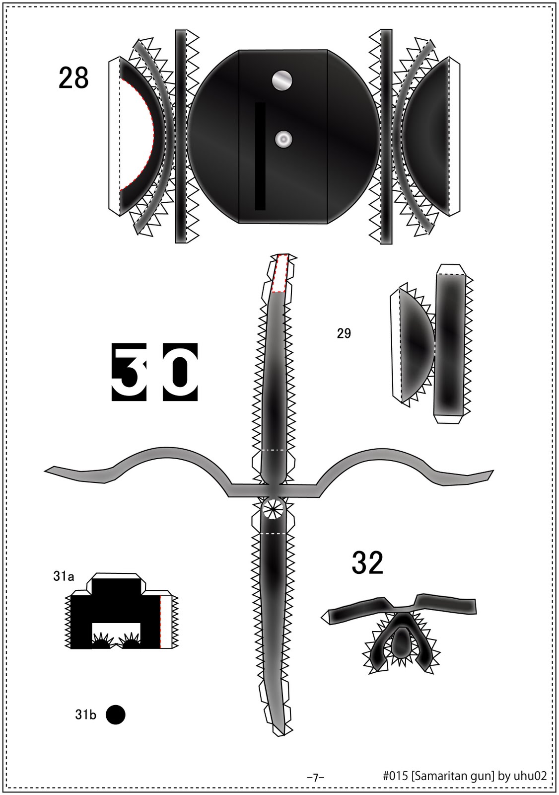 papercrafts de todos los niveles: aqui hay papercrafts de distintas armas