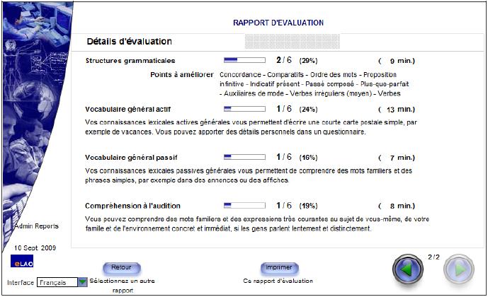 ERASMUS UT1: Test de langue