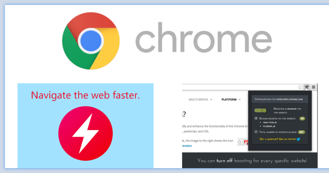 FasterChrome＆Web Boost 兩款加快瀏覽網頁速度的 Chrome 擴充功能 - 逍遙の窩